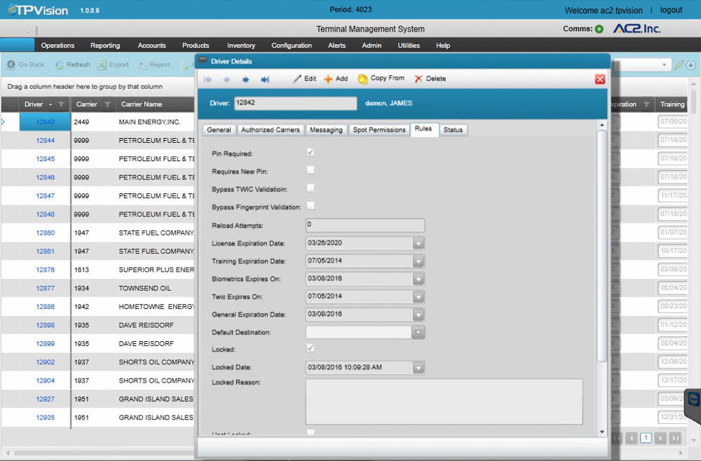 Terminal Automation Solutions (TAS) -Terminal Management - AC2, Inc.